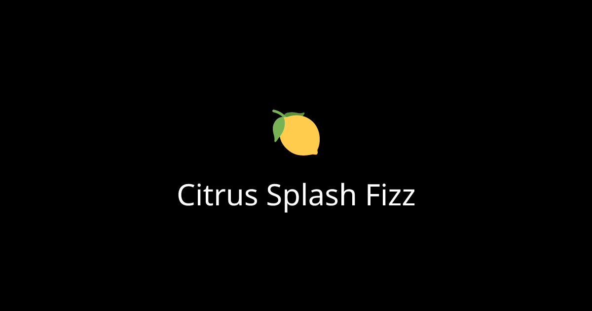 How to make a Citrus Splash Fizz cocktail. Citrus Splash Fizz cocktail ...