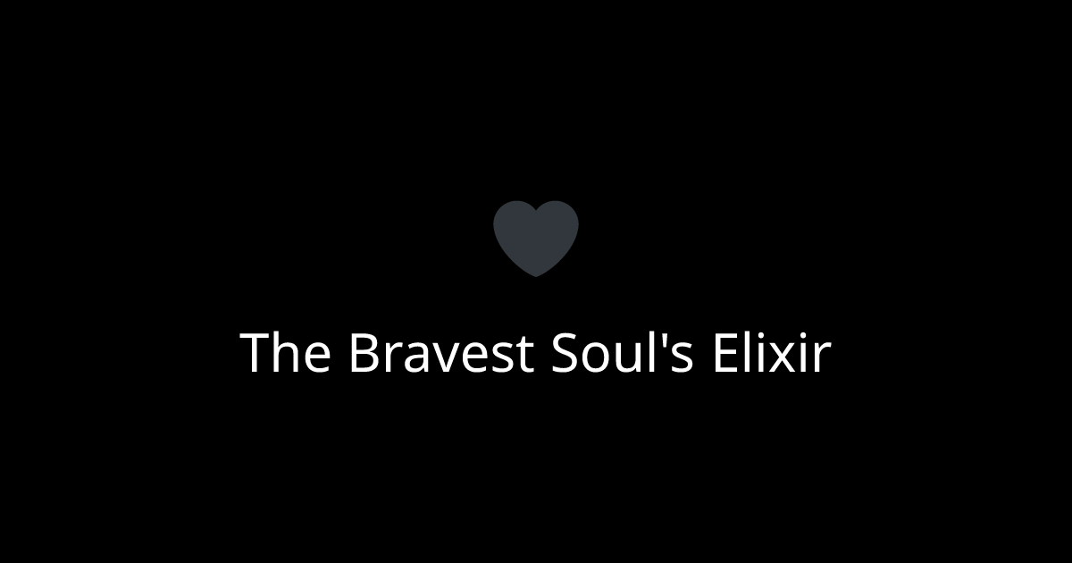 How to make a The Bravest Soul's Elixir cocktail. The Bravest Soul's ...